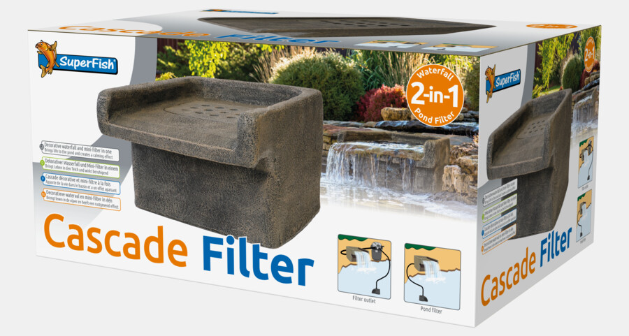 Filtru tip cascadă SuperFish – decor cu filtrare biologică pentru iaz
